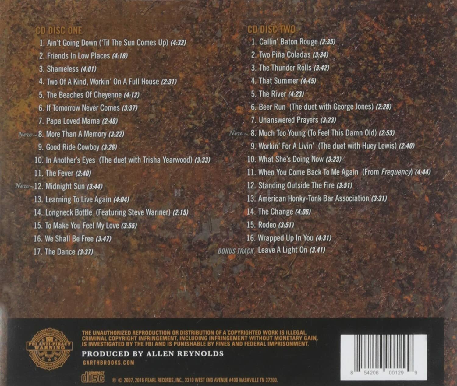 Garth Brooks The Ultimate Hits Brand New 2 Audio CD Set Greatest Hits ...