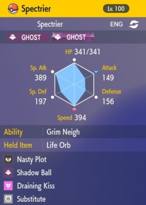 Pokemon Scarlet and Violet 6iv Max EV Spectrier | eBay