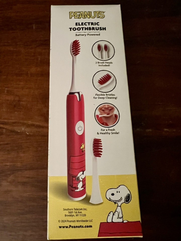 Peanuts Snoopy Adult Electric Toothbrush NEW | eBay