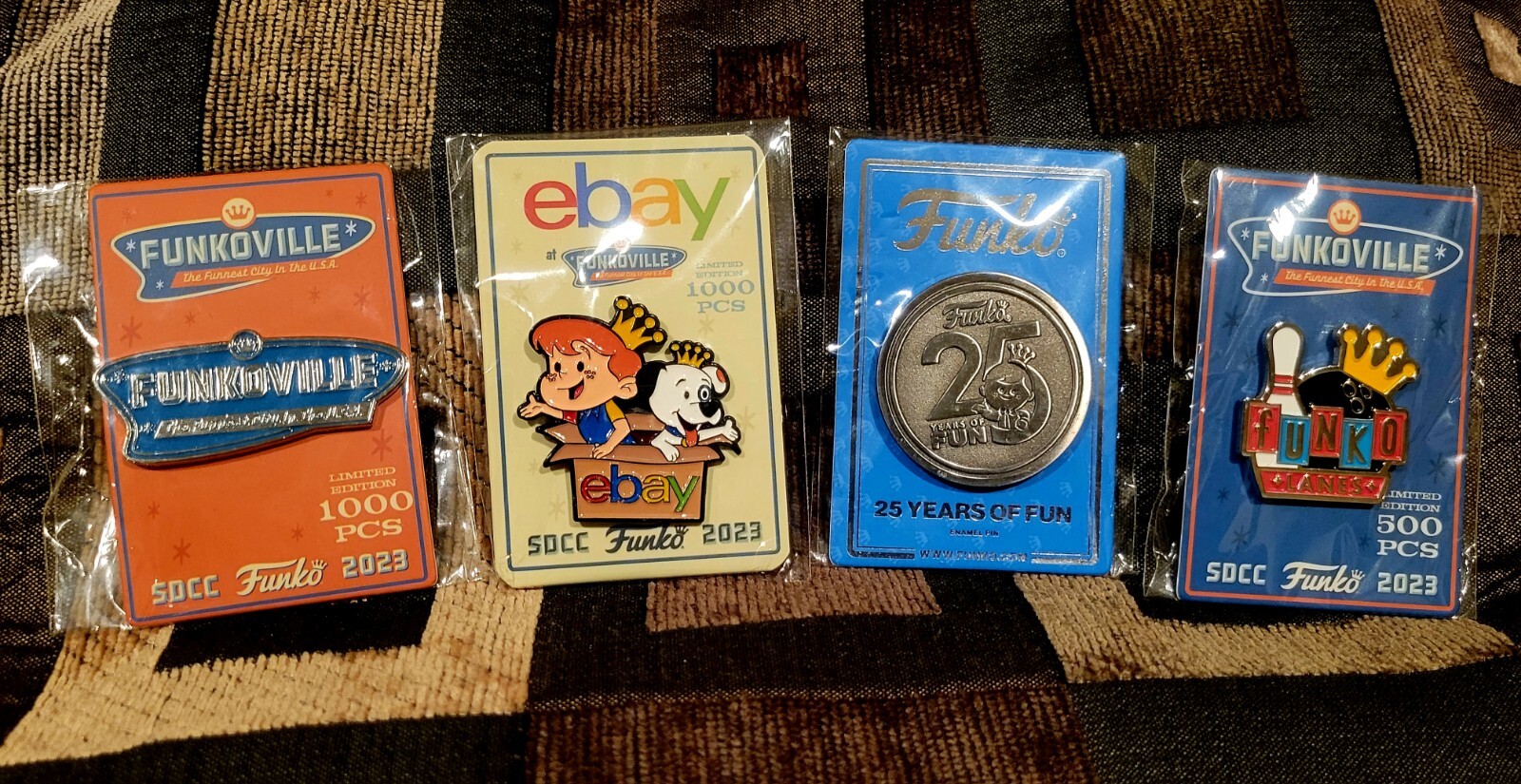 SDCC 2023 FUNKO ENAMEL PINS (FUNKOVILLE, EBAY, 25 YEARS OF FUN & FUNKO ...