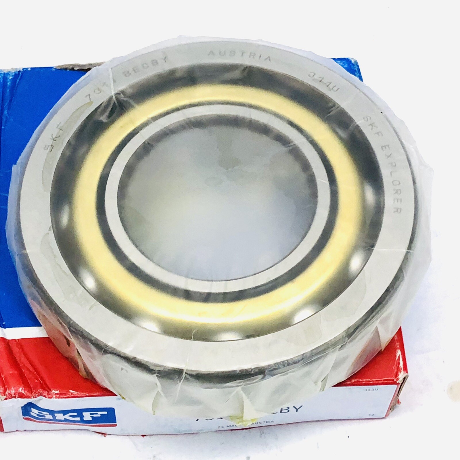 SKF 7314 BECBY Single Row Angular Contact Ball Bearing 70mm Bore 150mm ...