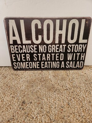 Brand New Alcohol Metal Tin Sign! | eBay