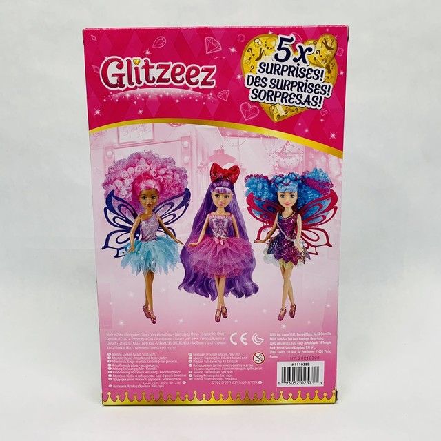 Glitzeez Hair Dreams Surprise Doll Set of 3 Pink Purple and Aqua Hair ...