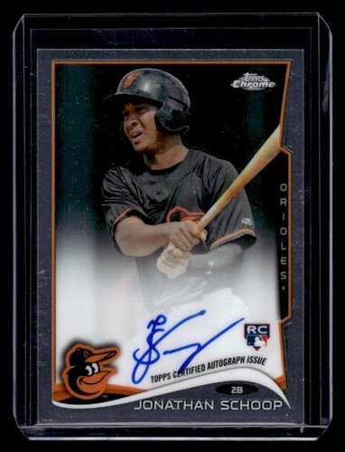2014 Topps Chrome #33 Jonathan Schoop Rookie Autograph | eBay