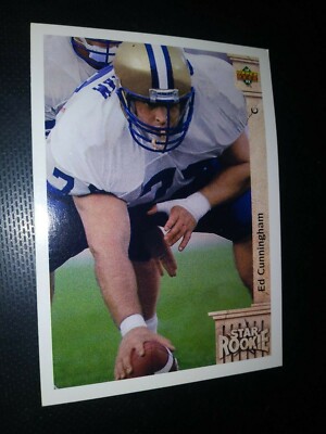 1992 Upper Deck Ed Cunningham FOOTBALL CARD #8 | eBay