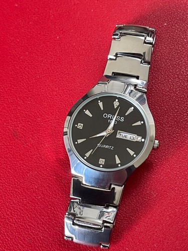 Oruss Quartz 35mm Stainless Watch..New Battery..Works.Prism lens-unisex ...