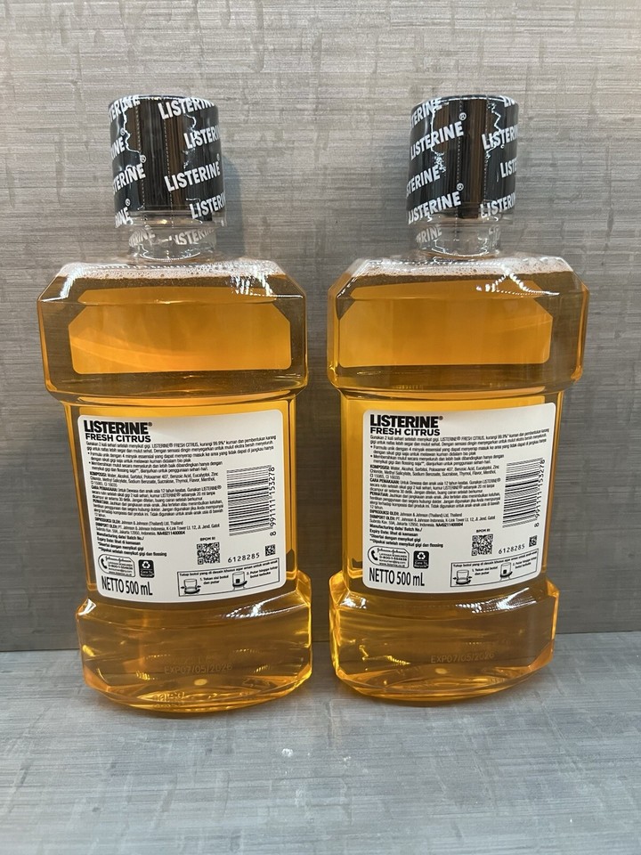 Listerine Ultraclean Fresh Citrus Mouthwash 16 oz. Pack Of 2 Ships Next ...