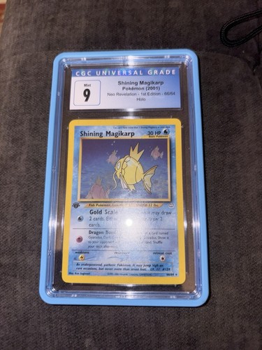 CGC 9 MINT Shining Magikarp Neo Revelation 1st Edition 66/64 Holo ...