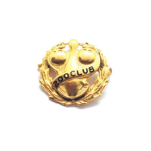 Vintage Bowling 200 Club Pin Laurel Wreath Award League Achievement ...