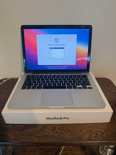 Apple MacBook Pro Retina A1502 13.3” Core i7 8GB 500GB SSD Silver 2013 ...