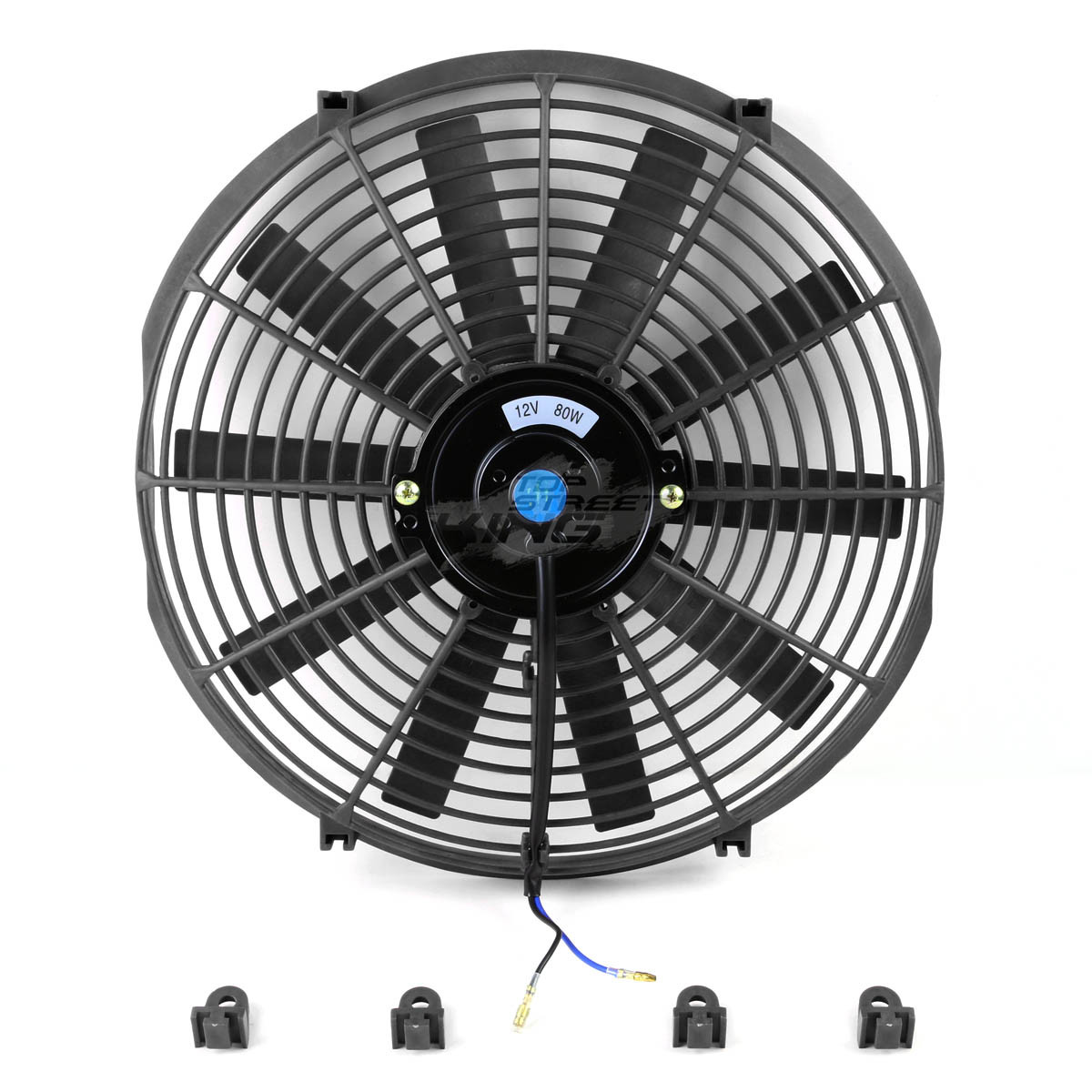 14" High Performance 12V Electric Slim Radiator Cooling Fan w/Mounting ...