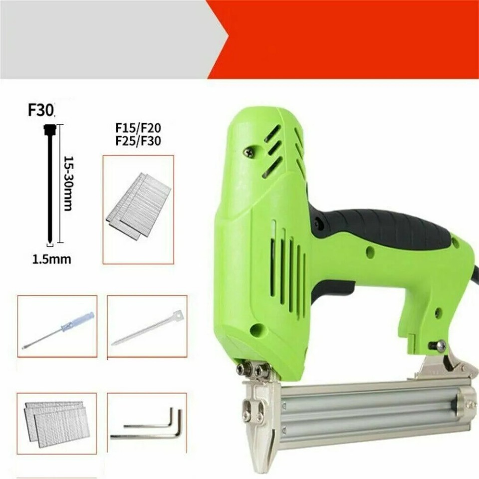 2 in 1 Nail Gun & Staple Gun Corded Electric Heavy Duty Stapler Nailer ...