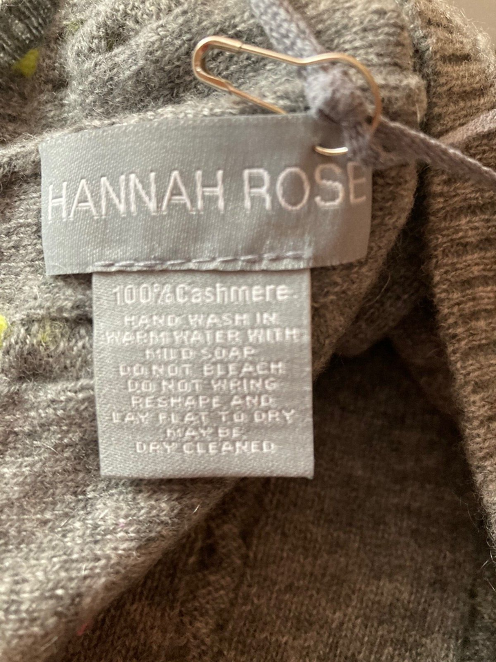 NWT HANNAH ROSE Cashmere Cable & Cords Hat, Scarf & Gloves 3-pc Set ...