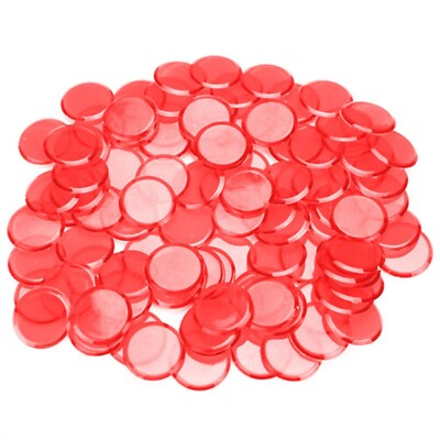 RED - Colored Bingo Chips, Bag of 50, Tokens, Life Counters RPG ...