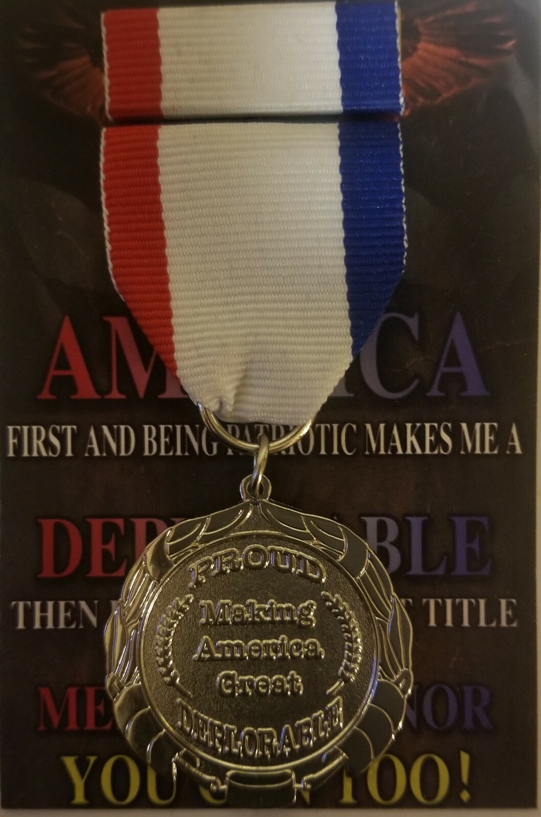 Trump Deplorable medallion ribbon set | eBay