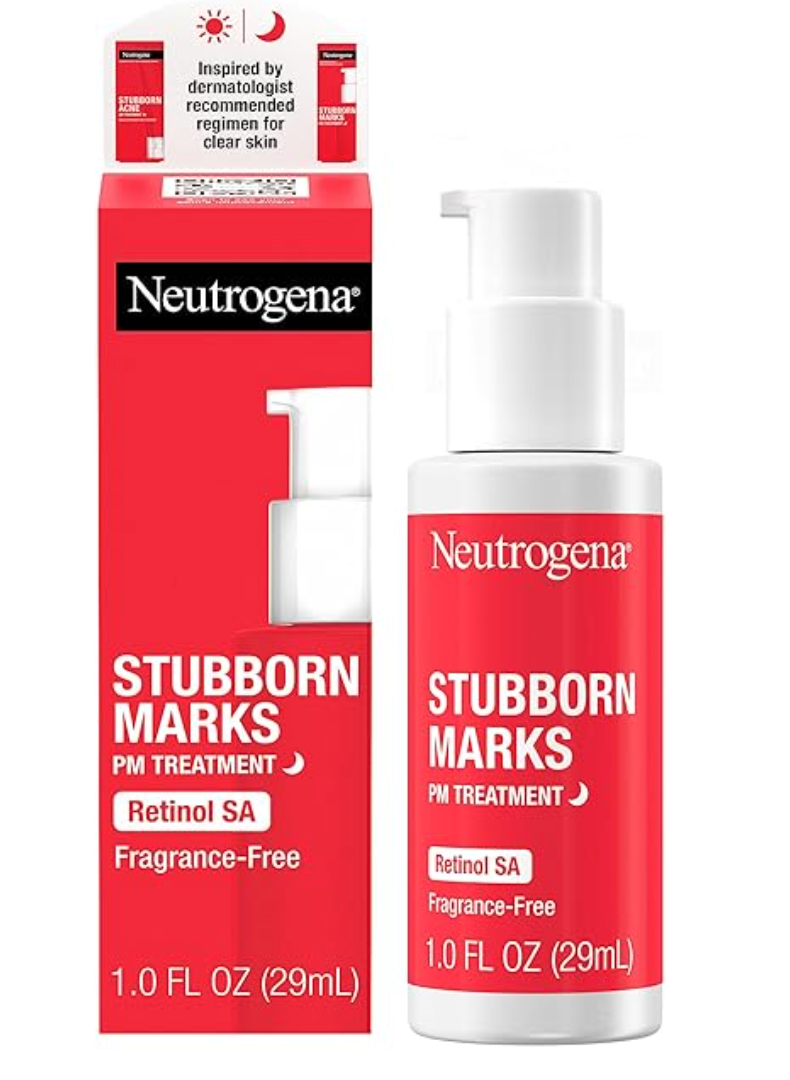 Neutrogena Stubborn Marks PM Treatment Retinol SA Fragrance Free - 1oz ...