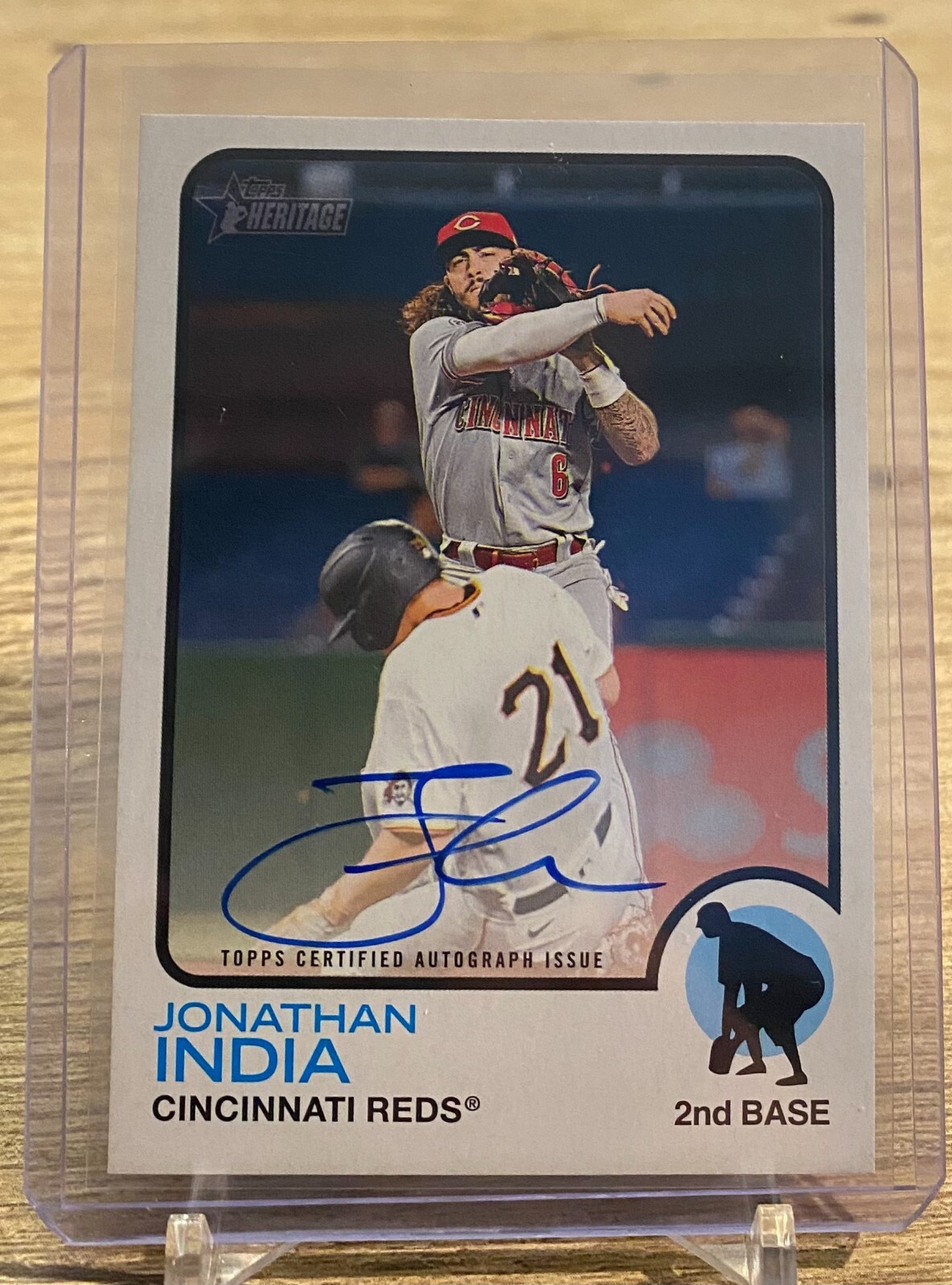2022 Topps Heritage Jonathan India Real One Auto Autograph Reds | eBay