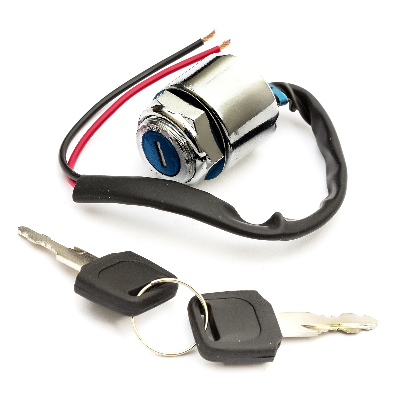 12v 2 Stage Ignition Key Switch Barrel On Off 2 Wire 2 Keys Electric ...