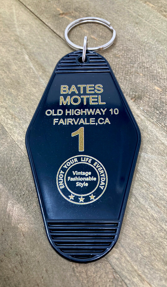BATES MOTEL Retro Style Hotel Keychain - Cult Classic, Horror Movie ...