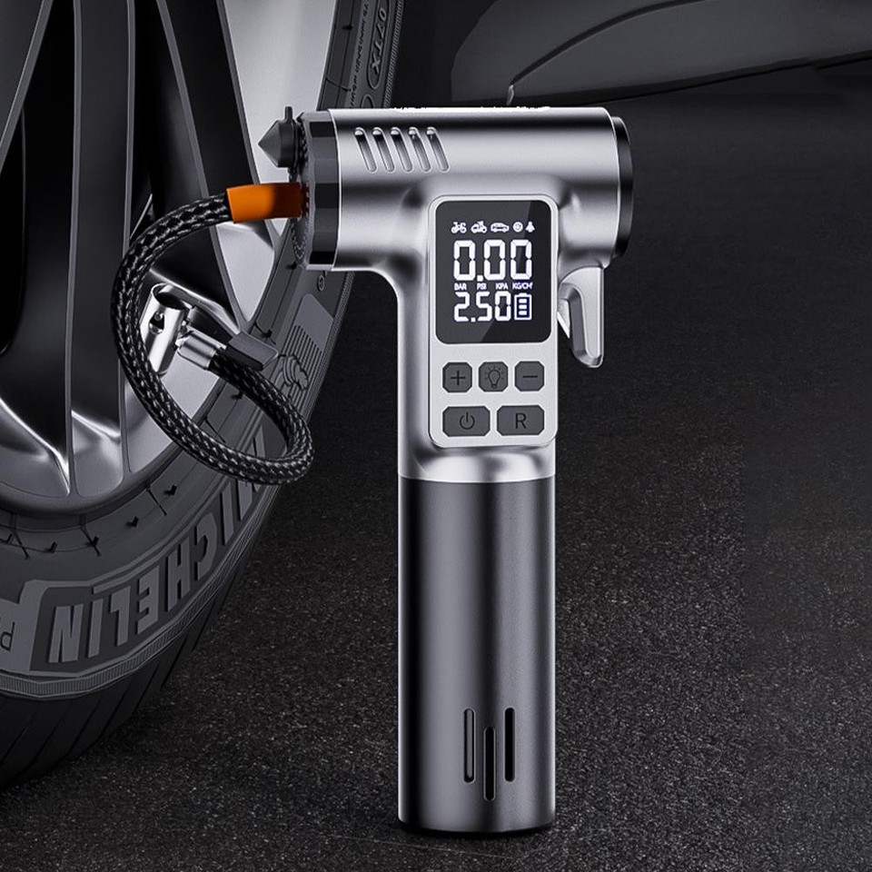 Electric Air Pump Wireless Digital Display Tire Inflator for Motorcycle Bike | eBay Australia