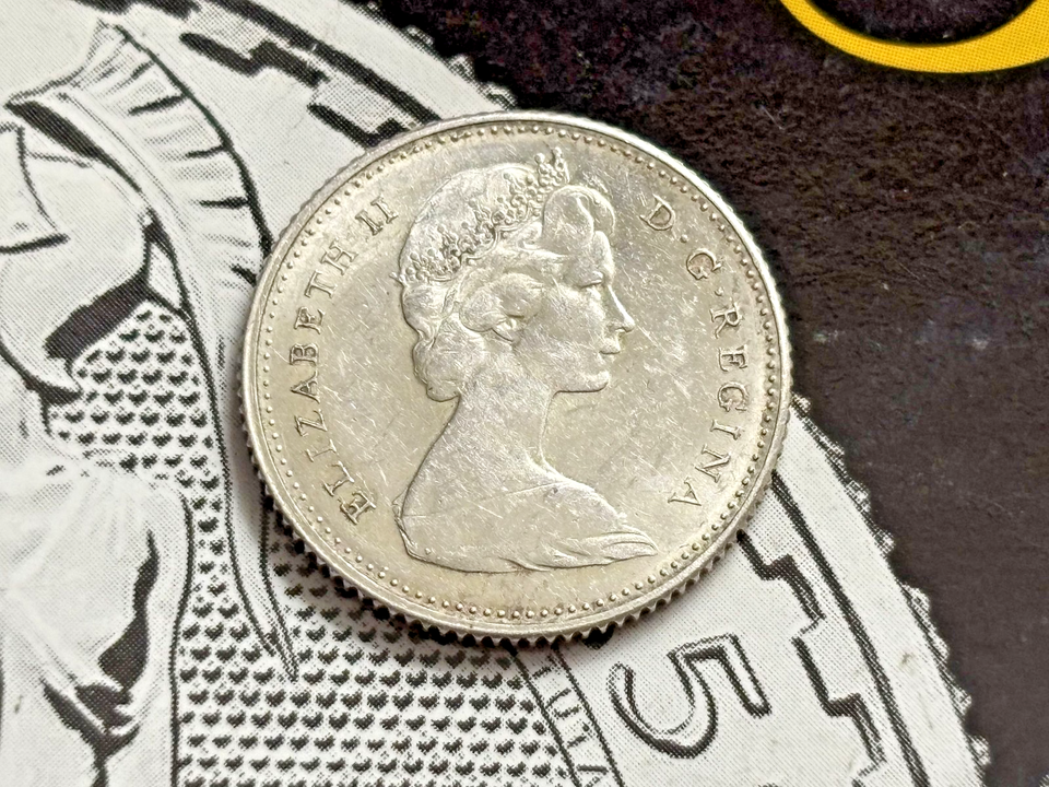 1967 Queen Elizabeth II Canadian Silver Dime 10 Cent Mackerel Coin | eBay