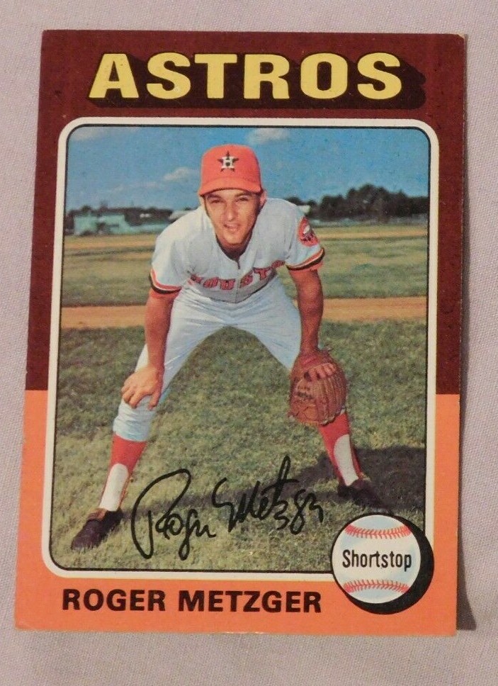 1975 Topps #541 Roger Metzger Houston Astros Baseball Card ex | eBay