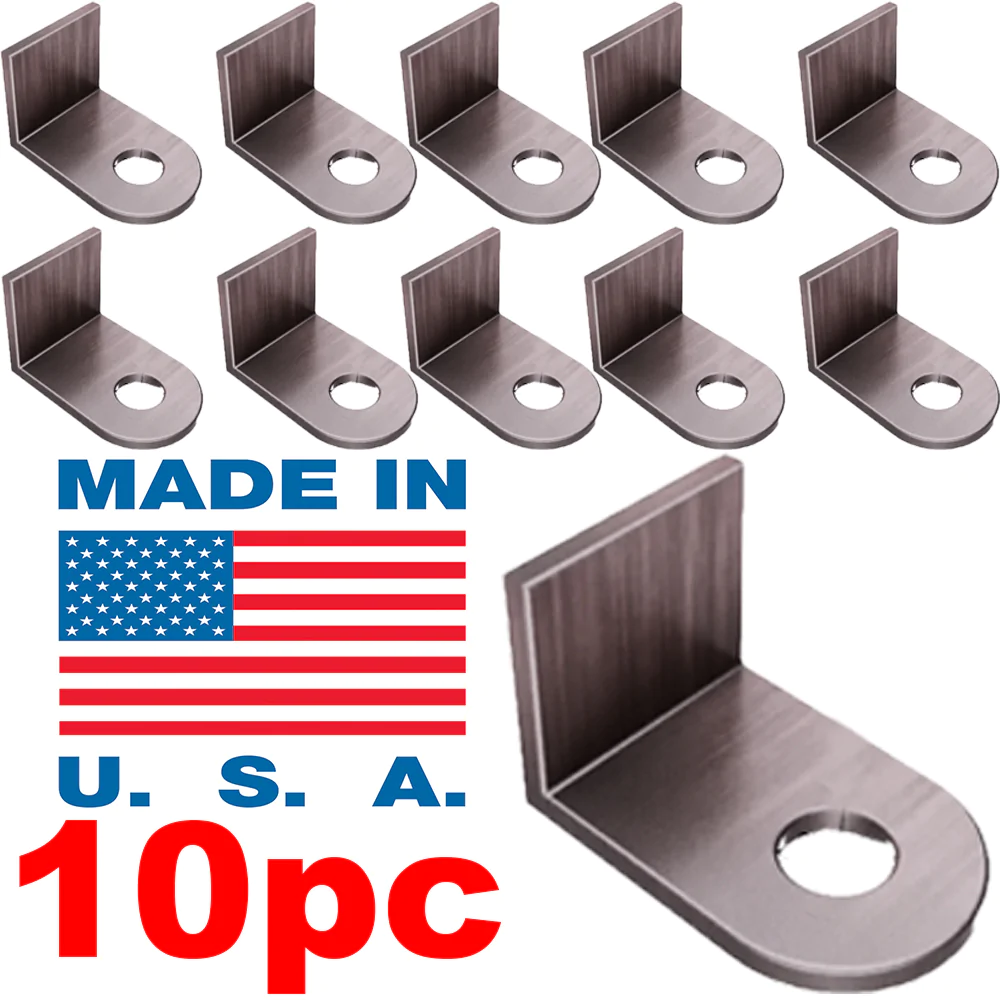 (10PCS)Weld On Steel Angle 90° Degree L Bracket (1” x 1.5” Tabs) (1 ...