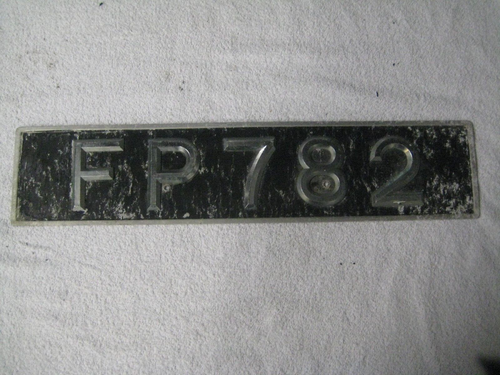 GREAT BRITAIN ENGLAND RUTLAND VINTAGE 1930s # FP 782 RARE LICENSE PLATE ...