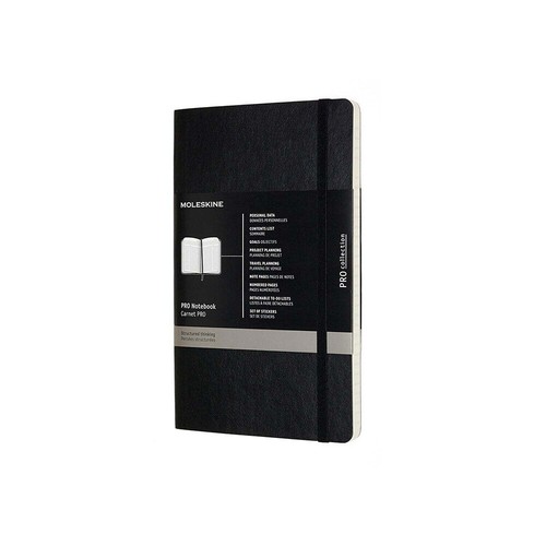 Moleskine Professional Soft Cover Writing Notebook/Journal Stationery ...