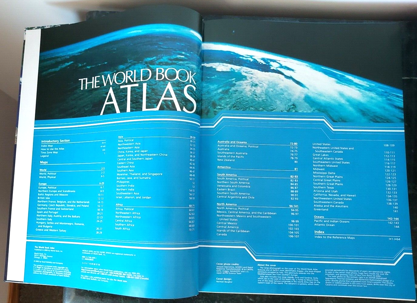 The World Book Atlas 2006 Rand McNally Planet Map Earth | eBay