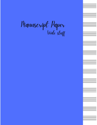 Manuscript Paper - Wide Staff: Staff Paper Notebook / Notebook for ...