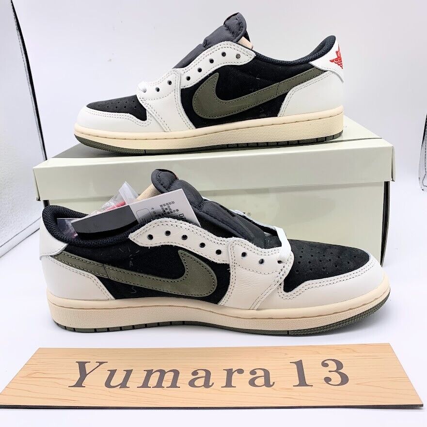Nike Women's Air Jordan 1 Retro OG Travis Scott Olive DZ4137 Nike Women's Air Jordan 1 Retro OG Travis Scott Olive DZ4137
