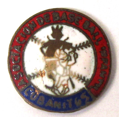 older Cuban baseball CUBANITOS BASEBALL ASSOCIATION enameled "pin ...