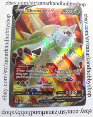 Pokemon Mega Chesnaught Card