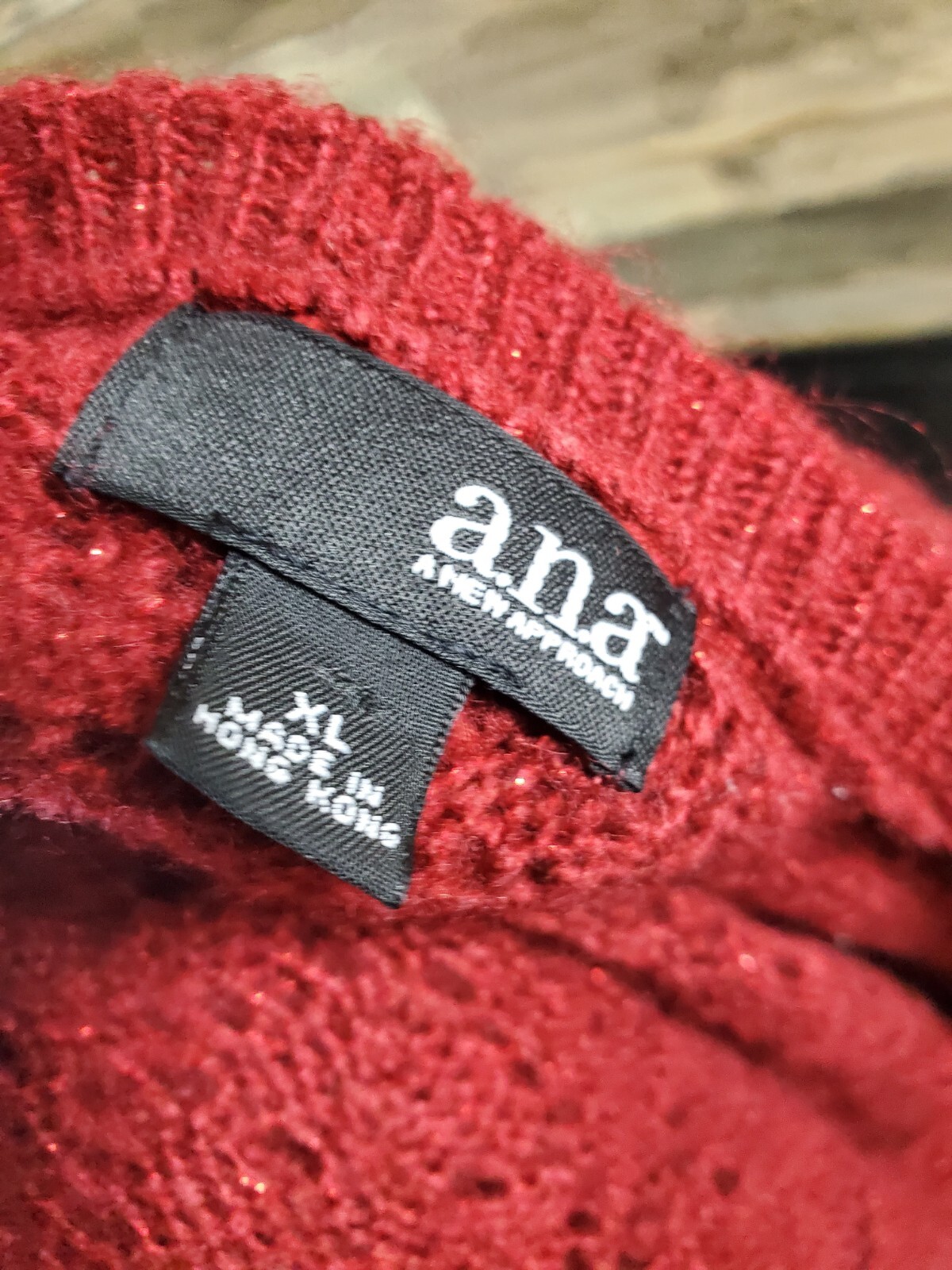 A New Approach Pullover Sweater Red XL Short Sleeve Chest 34" Length 25 ...