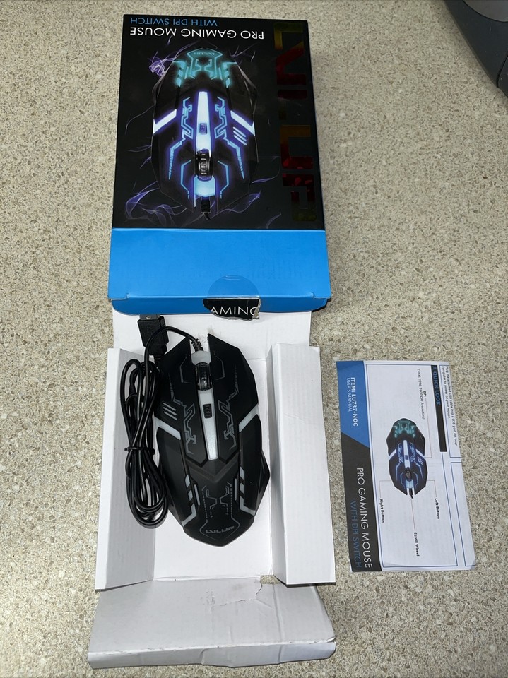 Vivitar LVLUP Pro **Gaming Mouse** with DPI Switch **RBG** Backlight | eBay