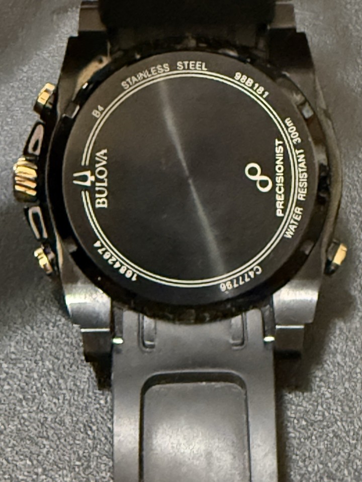 Bulova Precisionist Mens Chronograph Watch 98B181 | eBay