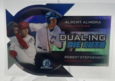 2014 Bowman Chrome #DDC-AS Albert Almora / Robert Stephenson Dualing ...