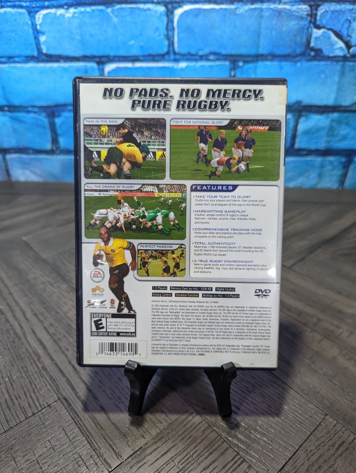 Rugby 2004 (Sony PlayStation 2 PS2, 2003) Game, Case, and Instruction ...