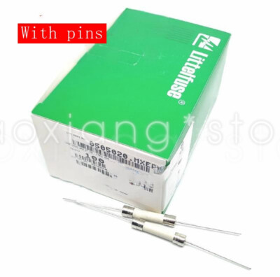 100pcs 0505020.MXP 6*32 ceramic fuse tube 505 LF.20A/500VP F20A quick ...