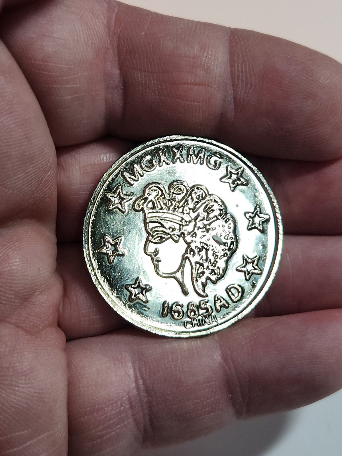 2 Rare Vintage Plastic Greek Tokens Coins, Medusa Head with date MCXXMC ...