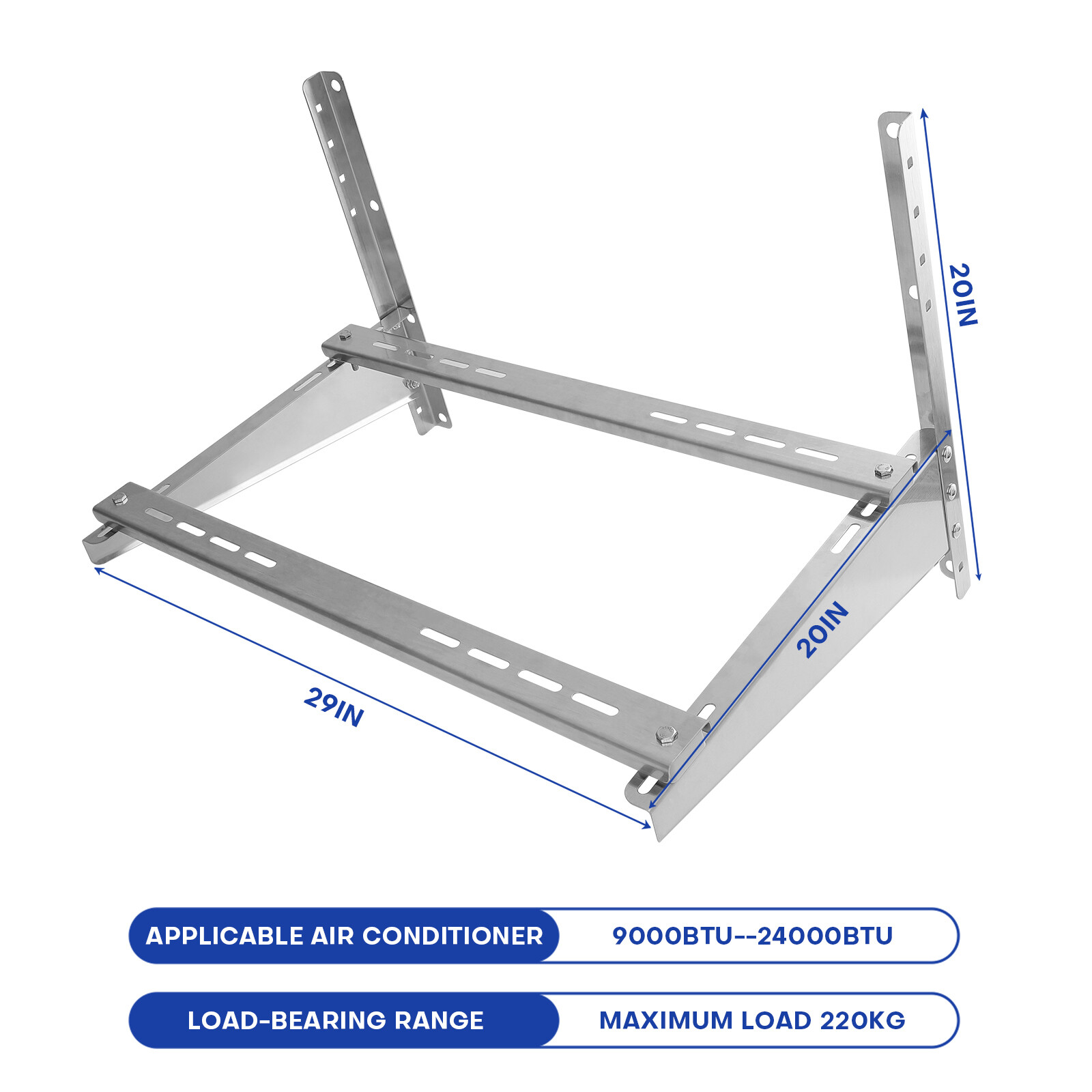 Heavy Duty Air Conditioner Support Bracket Universal for 9000-24000 BTU ...