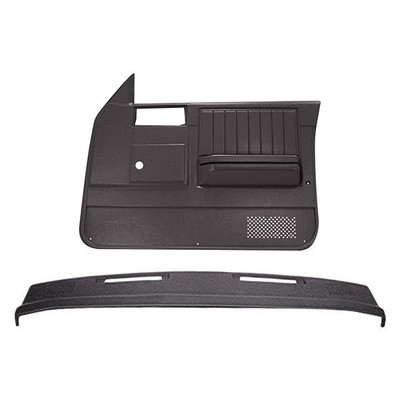 For Chevy S10 82-85 Dash Cover and Door Panels Combo Kit Dark Brown ...