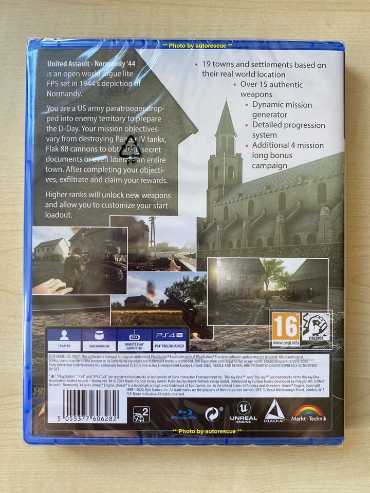 ZZZ United Assault Normandy 44 'New & Sealed' Playstation PS4 ...