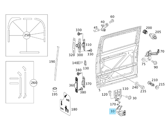 VITO W639 Sliding Door Driver Side Lower Roller A6397601747 for sale ...