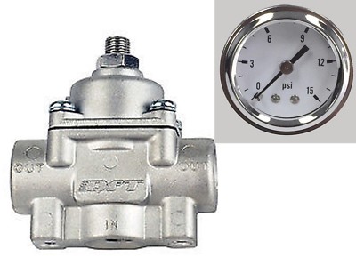 LOW Fuel Pressure Regulator Holley Quick Fuel Carburetor Gauge 1-4 PSI ...