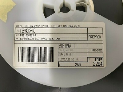 PGB1010603MR - Littelfuse - 50 pcs lot - TVS DIODE 24V 150V 0603 | eBay