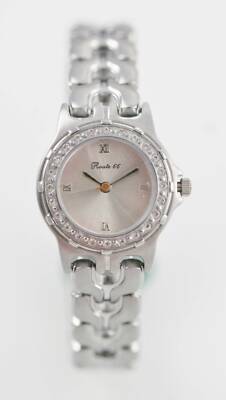 Route 66 Silver Women's Stainless Steel Silver Easy Read Quartz Battery ...