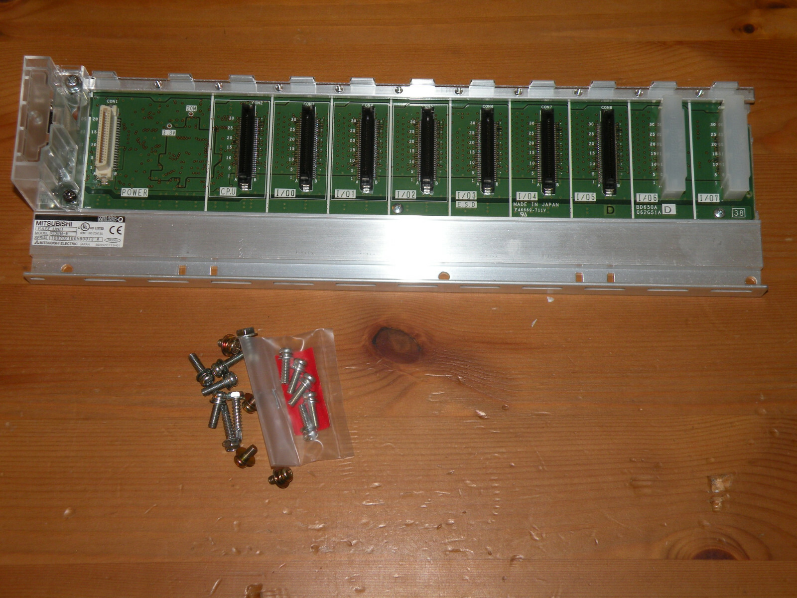 Mitsubishi Q38B-E Melsec-Q PLC Main Base Unit | eBay