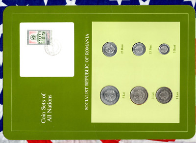 Coin Sets of All Nations Romania 1966 -1982 UNC 27.3.85 5 Bani 1975 | eBay